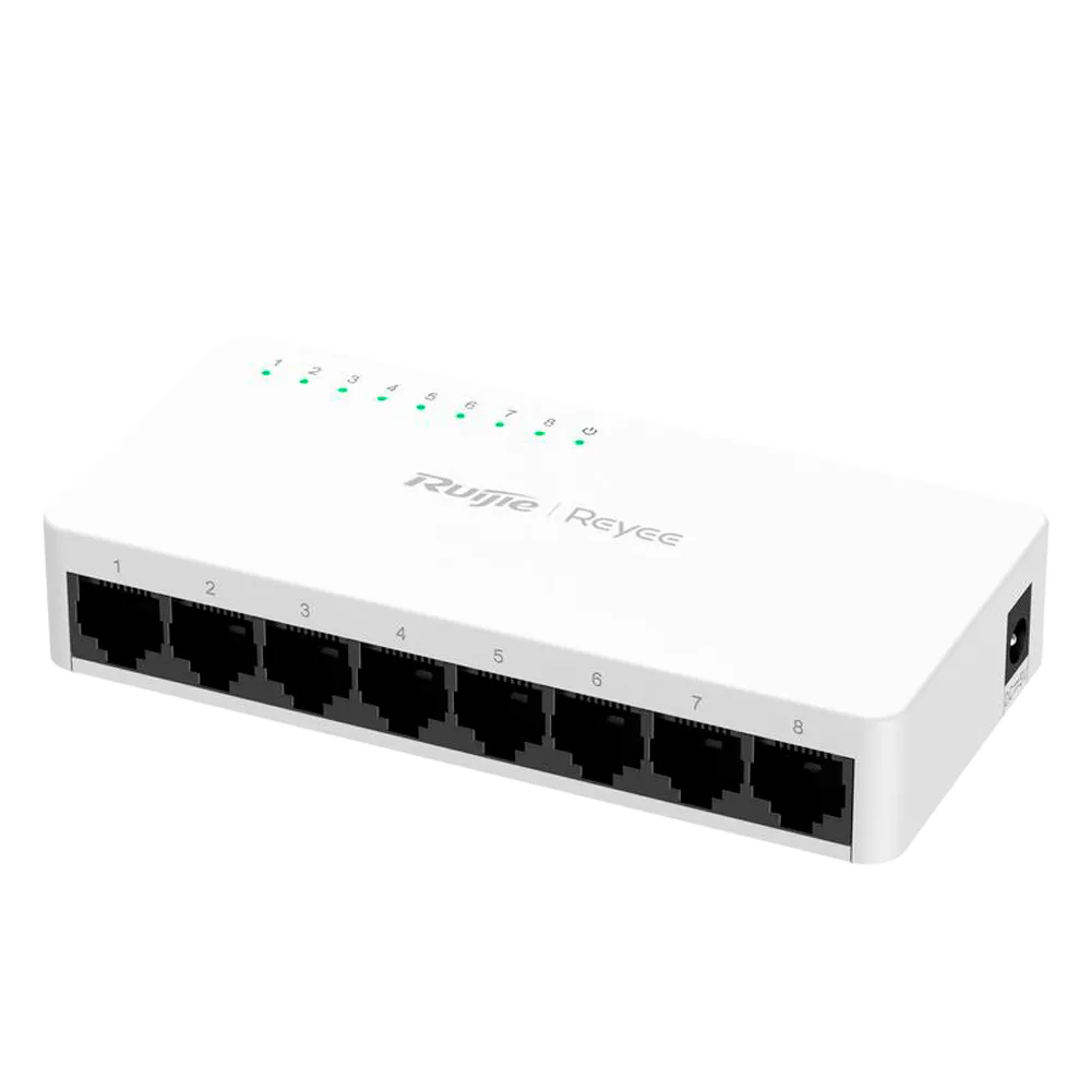 Reyee - 8-Port RJ45 Gigabit Network Switch 10/100/1000 Mbps RG-ES08G-L